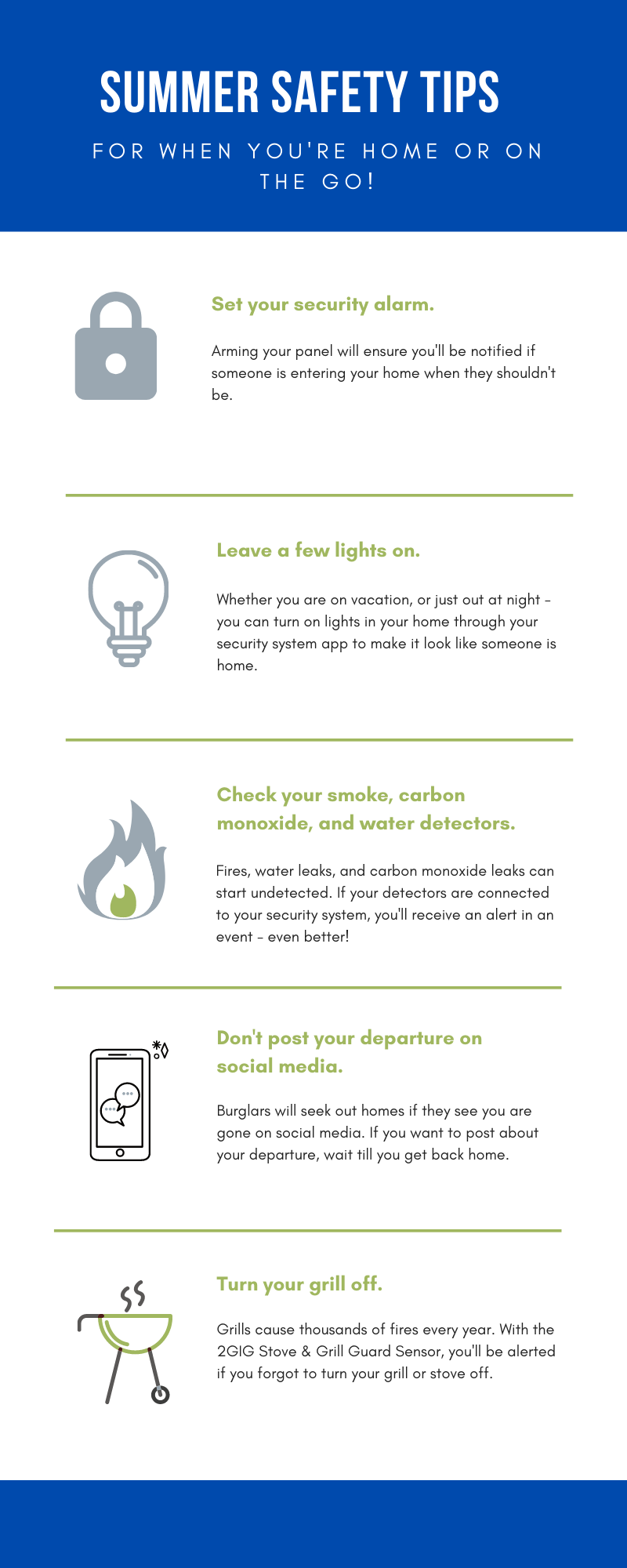 Five Summer Safety Tips For Your Customers 2GIG Five Summer Safety Tips For Your Customers 2GIG